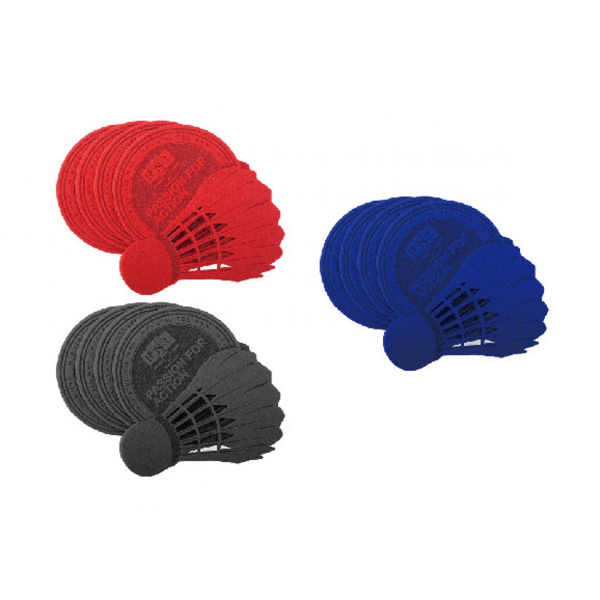 RSL BEVERAGE COASTER 4 PACK SHUTTLECOCK SHAPE - BADMINTON | Lardesports.com